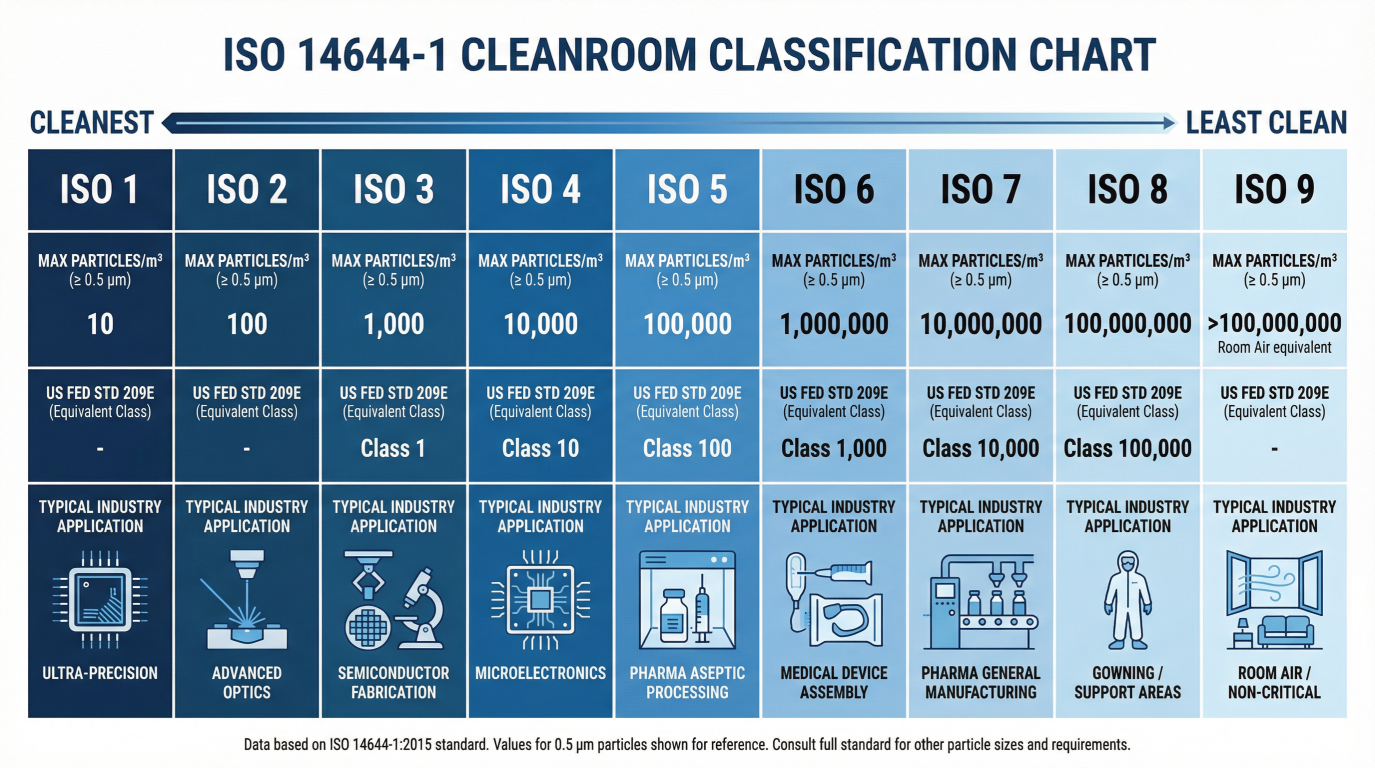 ISO 14644 Cleanroom Classification Explained: A Complete Guide - China ...